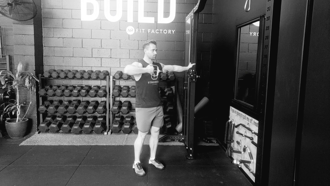 Standing Rear Delt Cable Archer Pull - YouTube