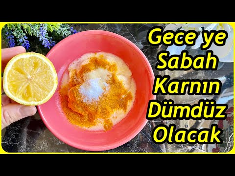 Gece ye sabah dümdüz karınla uyan. Etkili bağırsak temizliği. Kabızlık bitiyor!