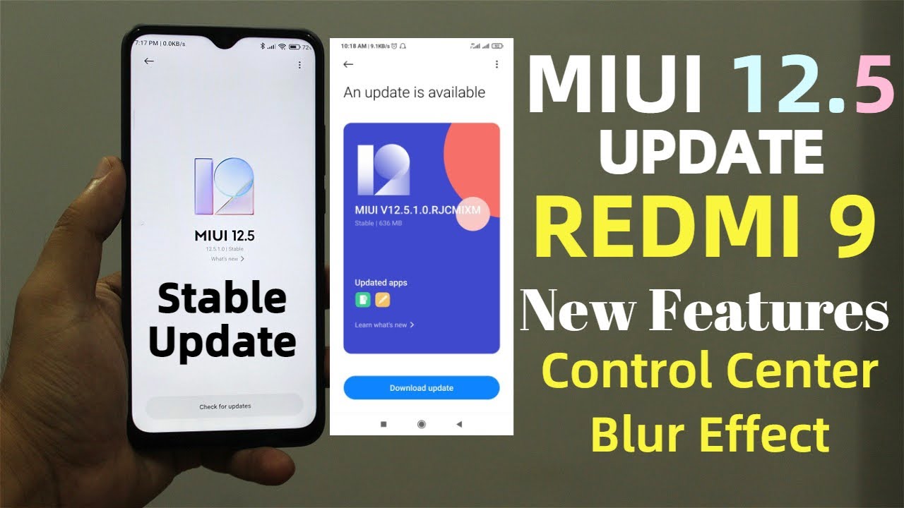 REDMI 9 MIUI 12.5 Stable Update | Redmi 9 Prime | Top Features of MIUI ...