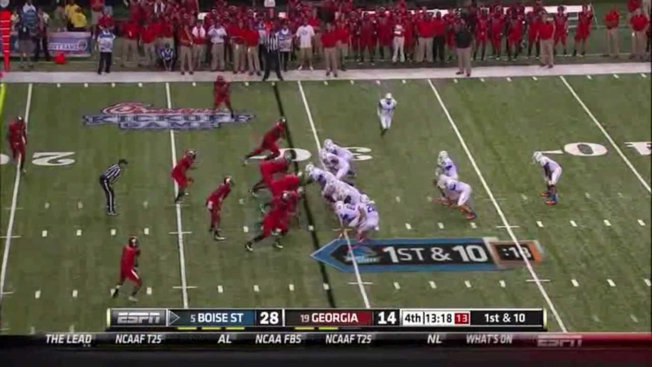 Boise State O vs Georgia D 2011 - YouTube