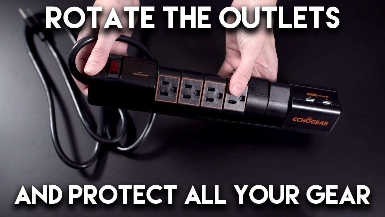 Unboxing the ECHOGEAR Rotating Outlet Surge Protector With USB Ports ...