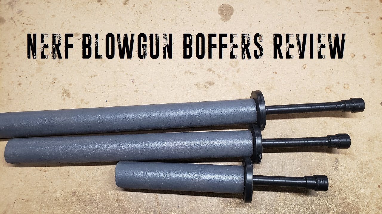 The Nerf Wolf's Blowgun Boffers Review - YouTube