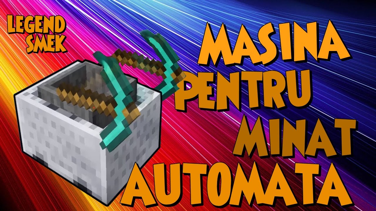 MASINA PENTRU MINAT AUTOMATA | MINECRAFT | TUTORIAL - YouTube
