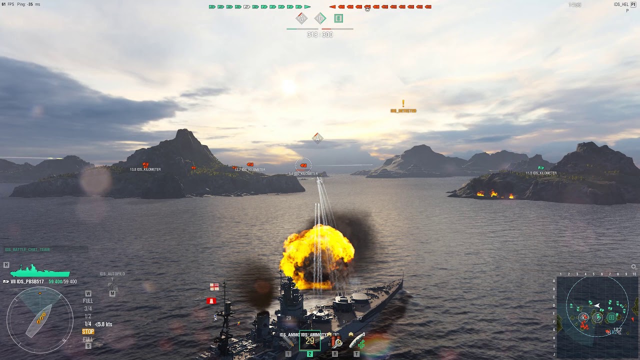 [WOWS] Nelson got 2 Devastating Strikes and a Fireproof - YouTube