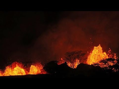 Man's leg 'shattered' by lava spray from Hawaii volcano | ITV News ...
