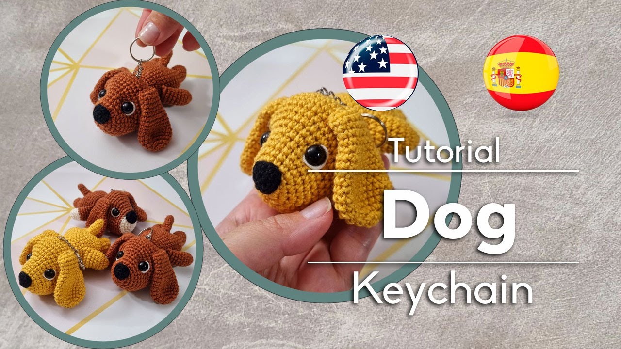 Dog Keychain | Tutorial Amigurumi - YouTube
