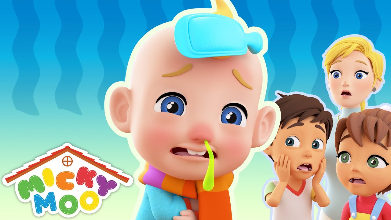 The Sick Song | Baby gets a Boo Boo Nursery Rhyme for Kids - YouTube