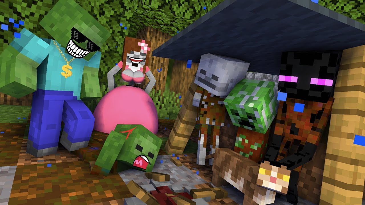 Monster School : ALL CUTE BABY MONSTERS WAS HOMELESS - Minecraft ...