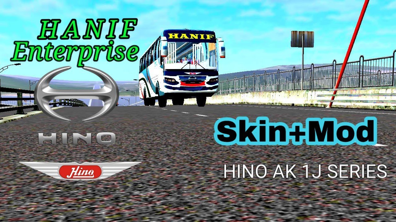 Hanif Hino 1j Bus Mod+Skin BUSSID😍😍 - YouTube