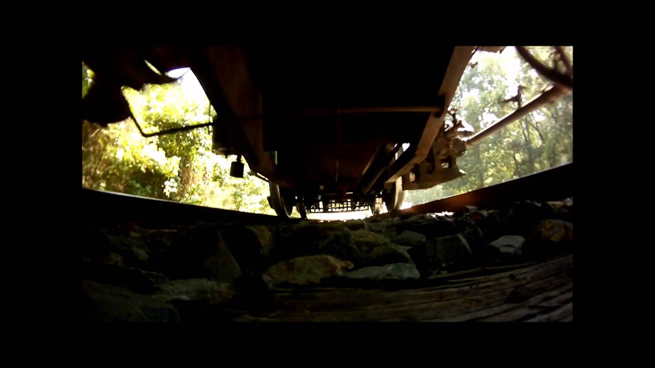 Steam Locomotive runs over camera - YouTube