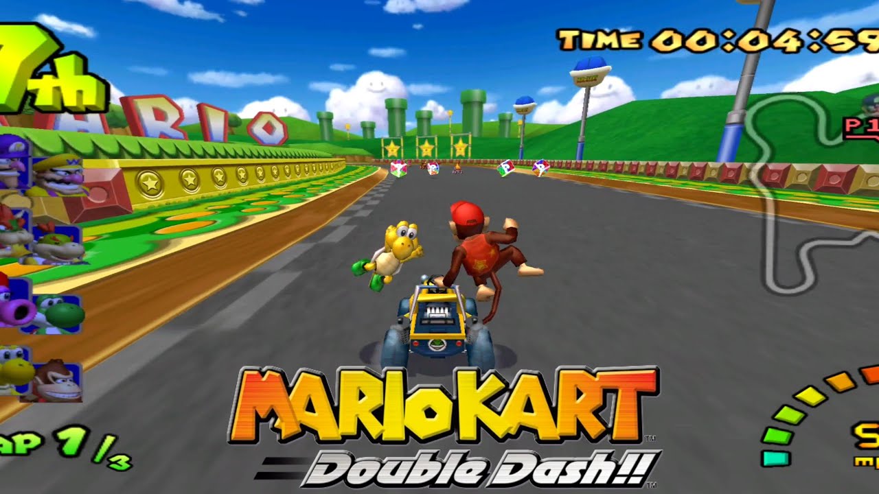 Mario Kart Double Dash Extended WideScreen Mode 100cc Diddy Kong And ...
