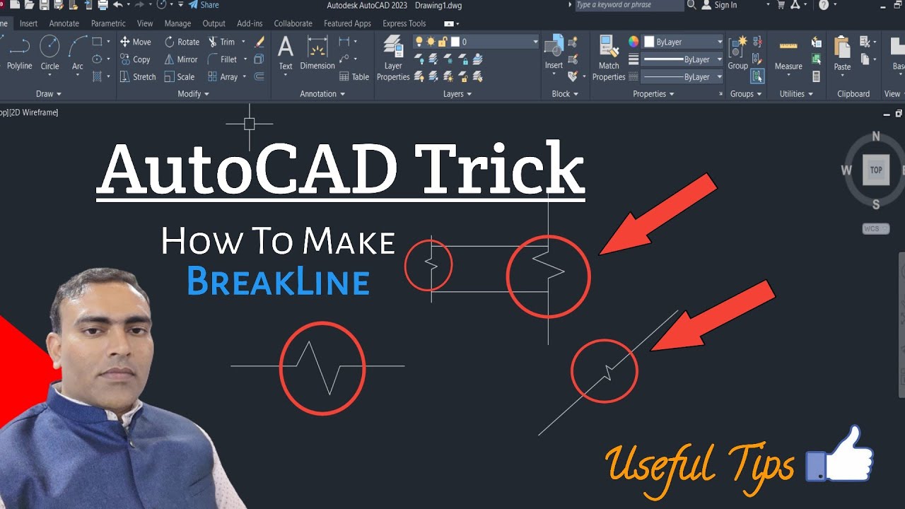 AutoCAD Trick How To Make BreakLine Professionally SUPEREME CAD AutoCAD Trick How To Make BreakLine Professionally SUPEREME CAD