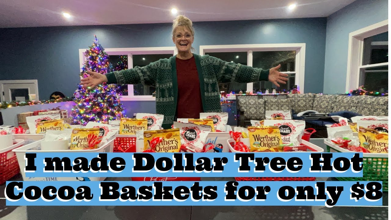 Dollar Tree Cocoa Baskets for Just $8 Each (So Cute & Easy!) - YouTube