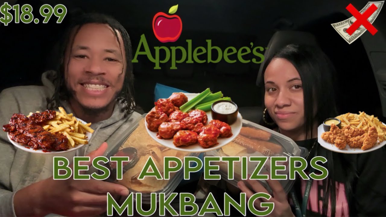APPLEBEES MUKBANG | BEST CHEAP APPETIZERS HACK | SO MUCH FOOD FOR ONLY $18.99 ‼️ - YouTube
