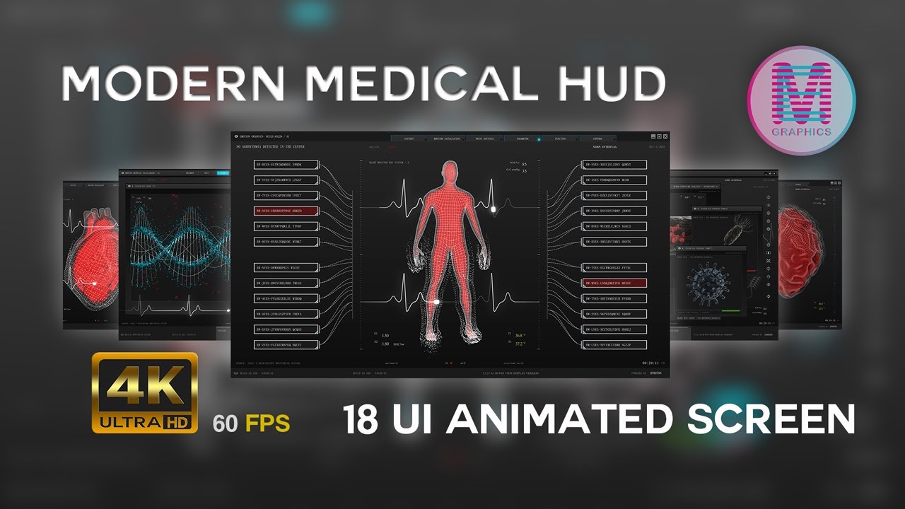 Sci-Fi & Modern Medical HUD Screen | Emotion Graphics | 2022 - YouTube