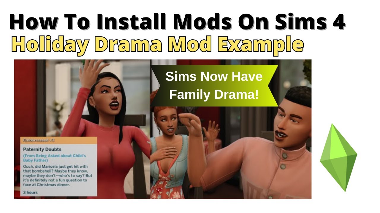 How To Install Holiday Drama Mod For Sims 4 | 2025 - YouTube