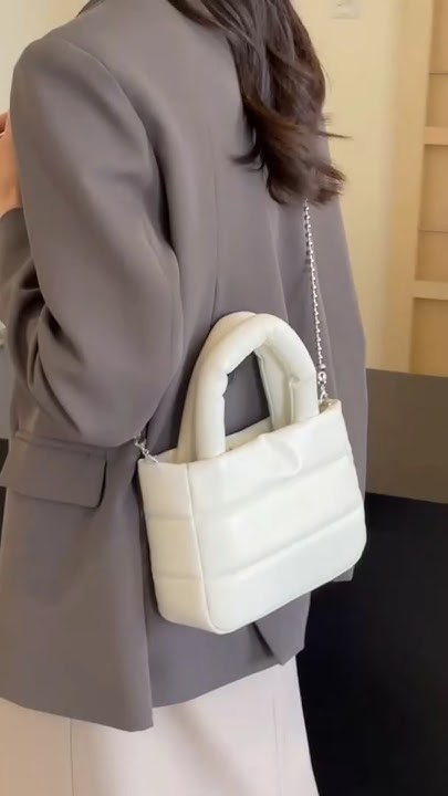 Puffer Handbag for Every Occasion | Quilted Mini Bag with Chain Strap | Trendy Shoulder Bag ...