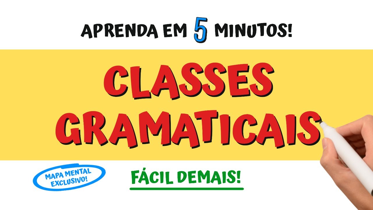 CLASSES GRAMATICAIS! Aprenda as 10 Classes de Palavras em 5 MINUTOS! 🤩📚 ...