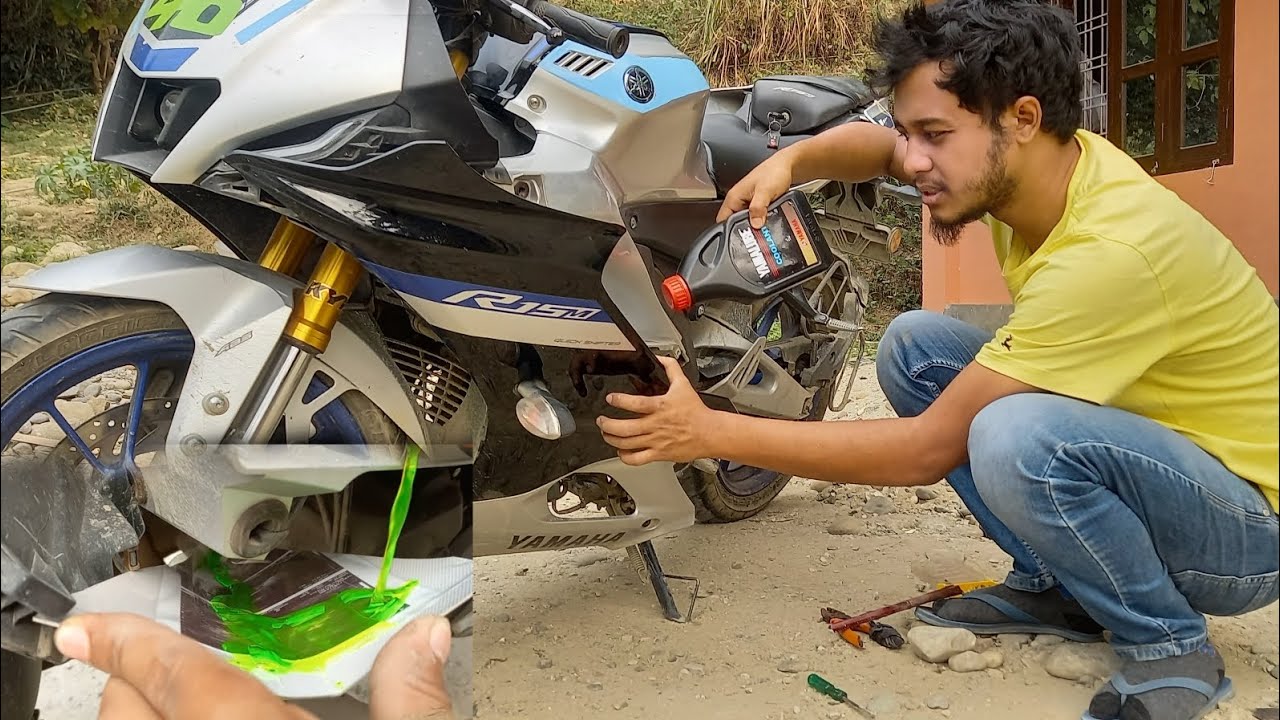 Radiator Coolant heating problem | Yamaha R15 V4 #viral - YouTube