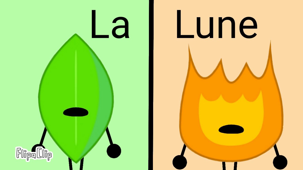 La Lune meme BFB (Firey and Leafy) - YouTube
