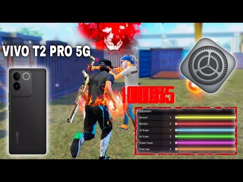 Vivo t2 pro 5g free fire best dpi+sensitivity+hud settings ⚙️|| Vivo t2 ...