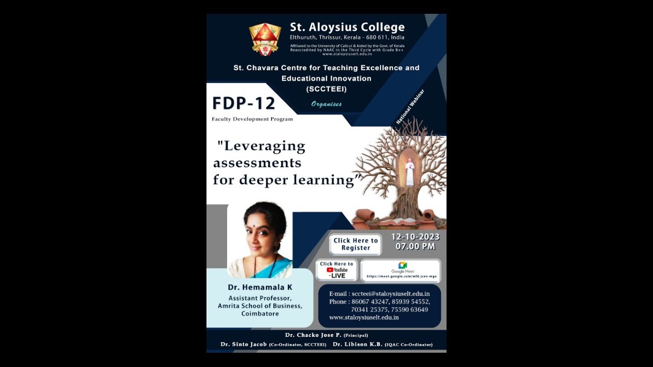 FDP - 12 Leveraging assessments for deeper learning - YouTube
