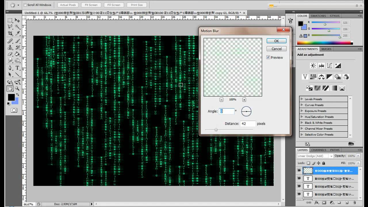 Guida: Creare l'effetto Matrix Digital Rain con Photoshop | TinyChick ...