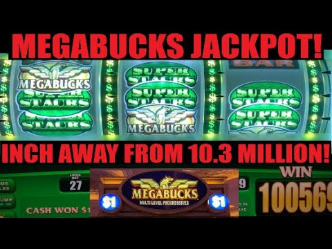 MEGABUCKS JACKPOT! I hit a top Jackpot with 2 chances at 10.3 MILLION ...