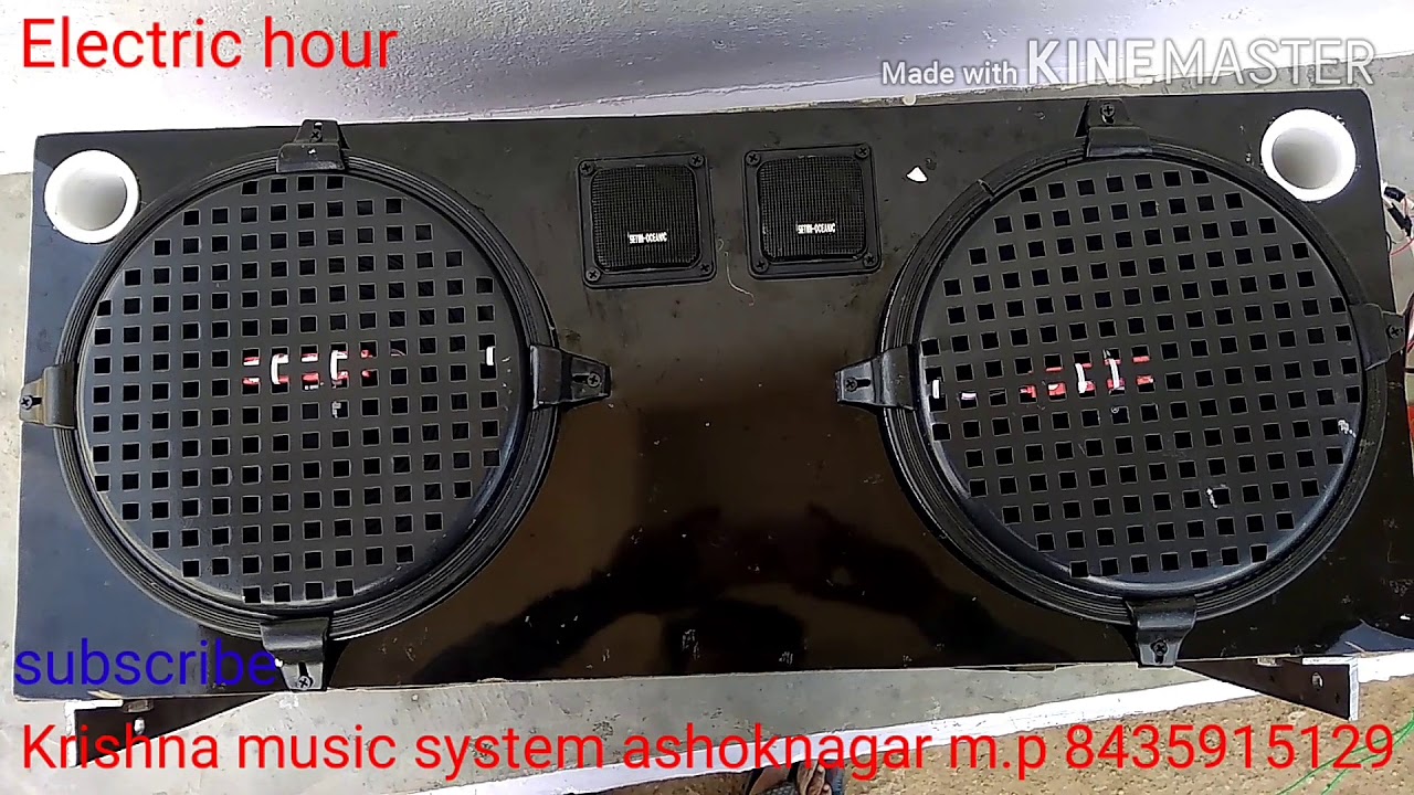 2woofer10" 2speaker 6" tractor sound full sound review - YouTube