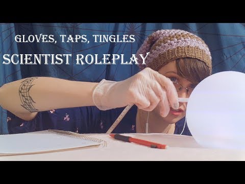 Glowing Orb Examination (ASMR Roleplay) | Plastic gloves, tapping, book sounds, writing, whispers +
