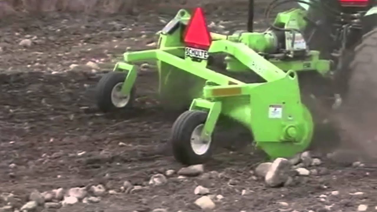 Schulte SRW800 8' Rock Windrower - YouTube