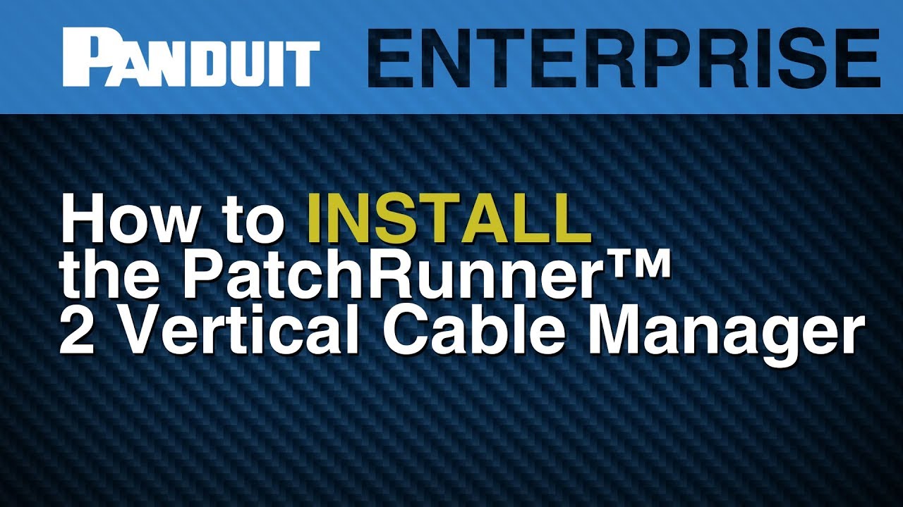 How to INSTALL the PatchRunner™2 Vertical Cable Manager - YouTube