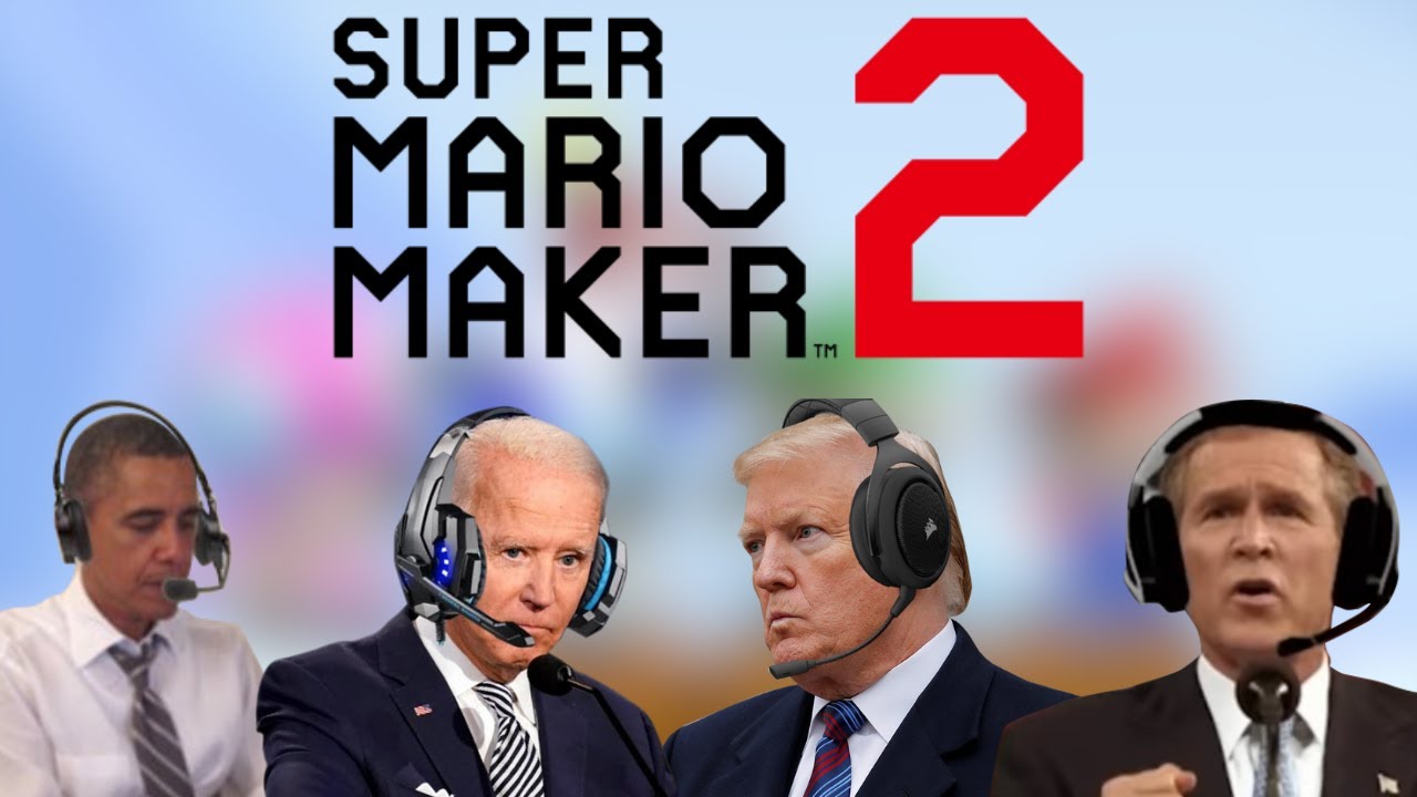 US Presidents Play Mario Maker 2, One More Time - YouTube