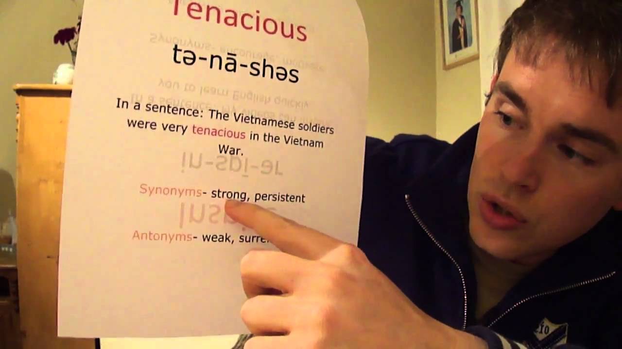 English vocabulary-tenacious. Understand and pronounce easily! - YouTube