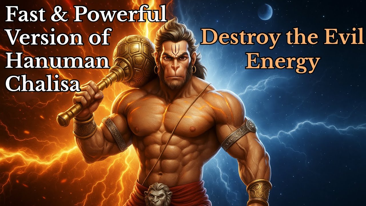 Hanuman Chalisa | Fast & Powerful Version | Remove the Evil Energy ...