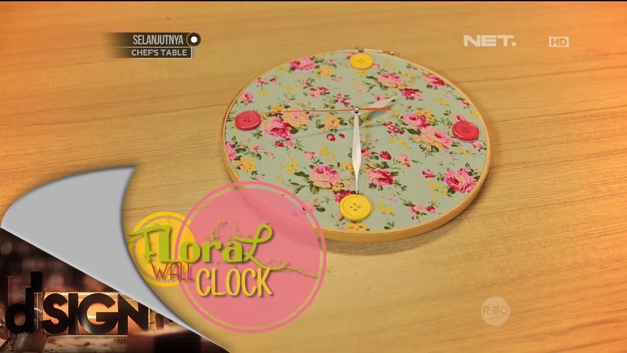 DIY: Floral Wall Clock - dSIGN - YouTube