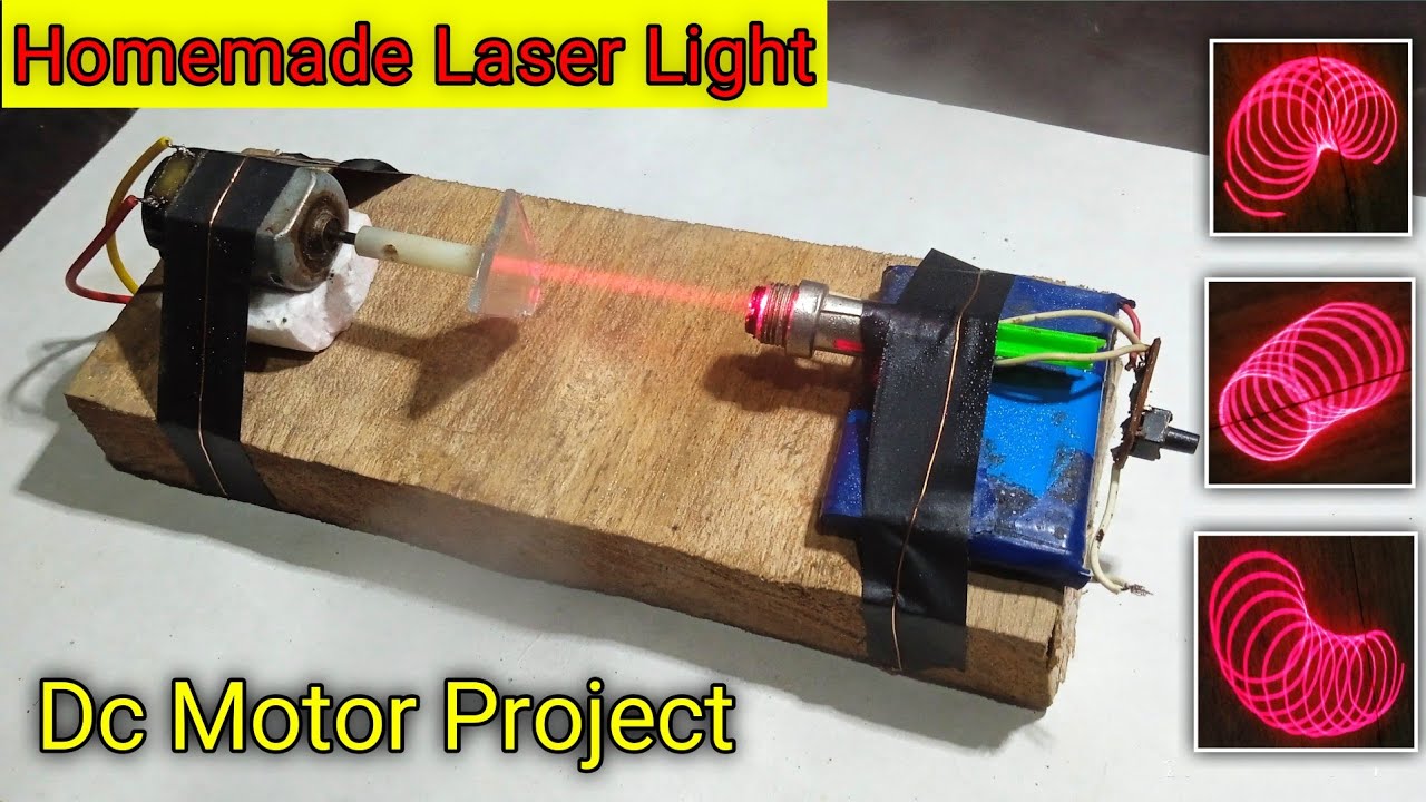 Dc Motor and laser Light project || How to make diwali decoration light ...