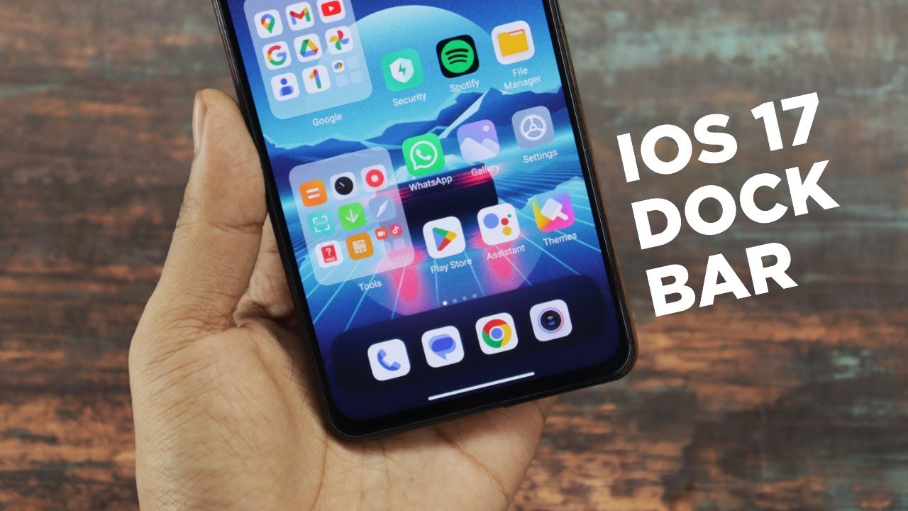 iOS Blur Dock Bar On Any Android Device | Add iOS Dock Bar On Miui 14 ...