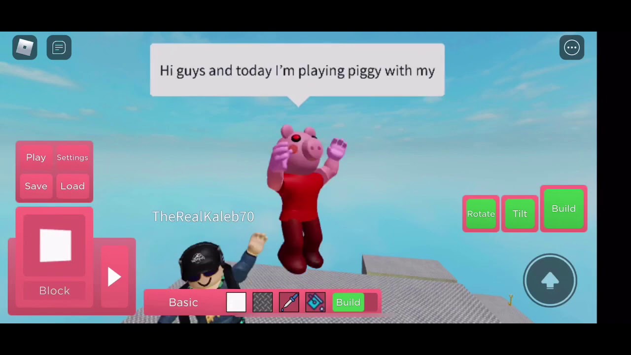 Piggy with my friend but is build mode - YouTube