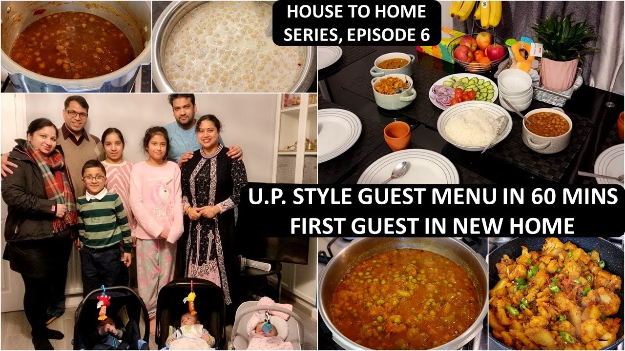 U.P. Style Guest Menu in 60 Mins | Degi Chole | Loki Matar Ki Sabji ...