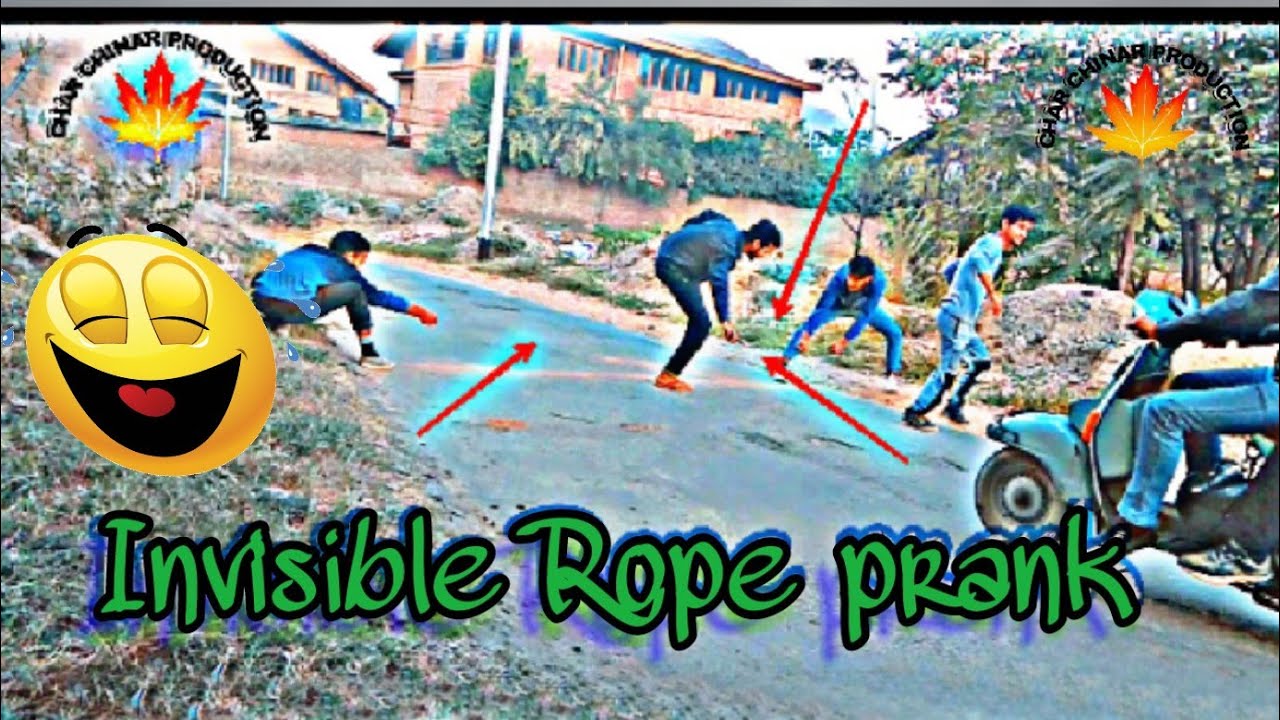 INVISIBLE ROPE PRANK IN KASHMIR... [By CHAR CHINAR PRODUCTION] - YouTube