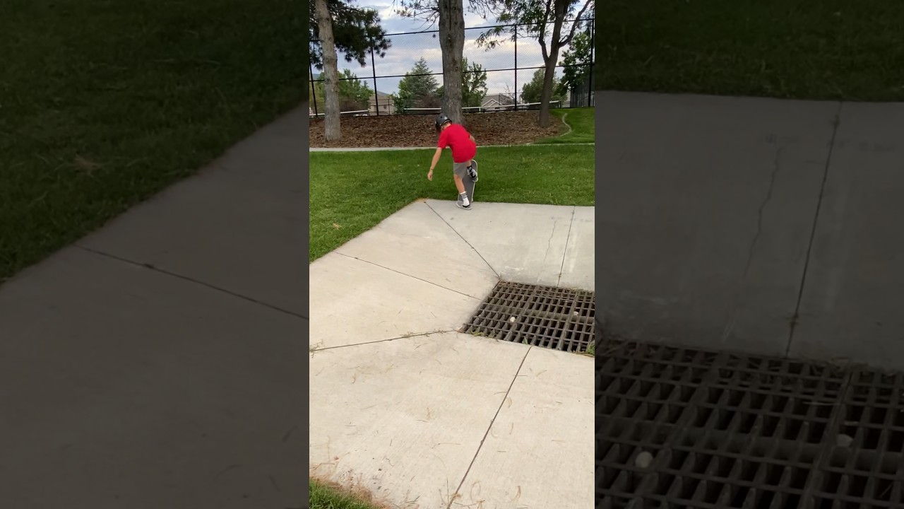 Skating a sewer #skatetricks #sk8ordie #youtubeshorts #shorts #skate ...