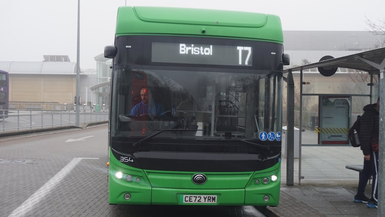 *Thrash* T7 To Bristol | CE72 YRM | 354 | Yutong E12 - YouTube