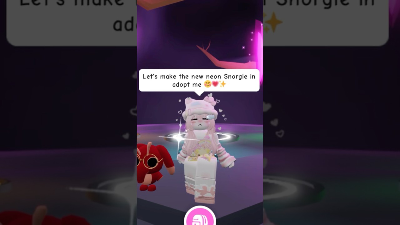 Making the *NEW NEON* Snorgle in Adopt me ☺️ ️🐘 #roblox #game # ...