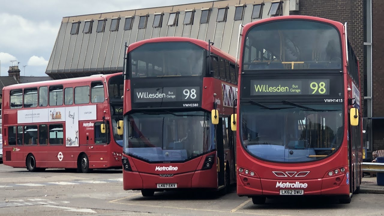 RARE WORKING | Journey on Bus Route 98 Wright Gemini 2 Volvo B5LH ...