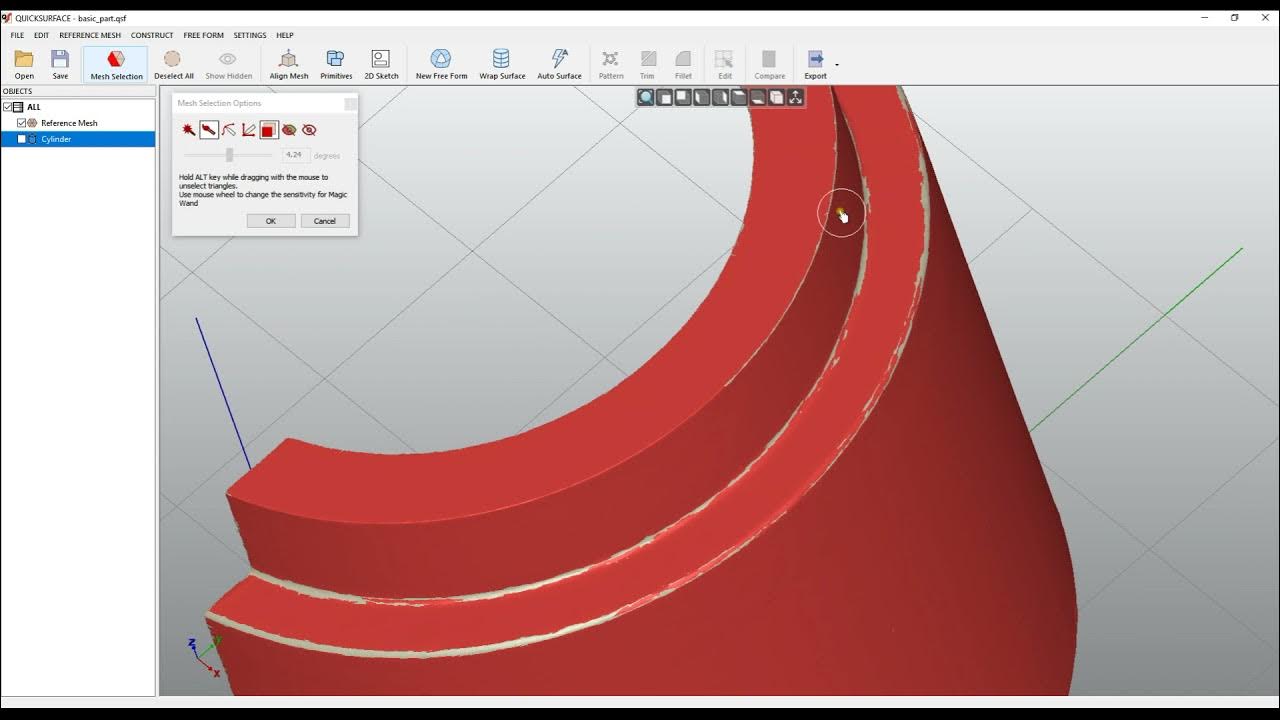 QS Tutorials: Mesh Section - How to do Reverse Engineering with QUICKSURFACE - YouTube