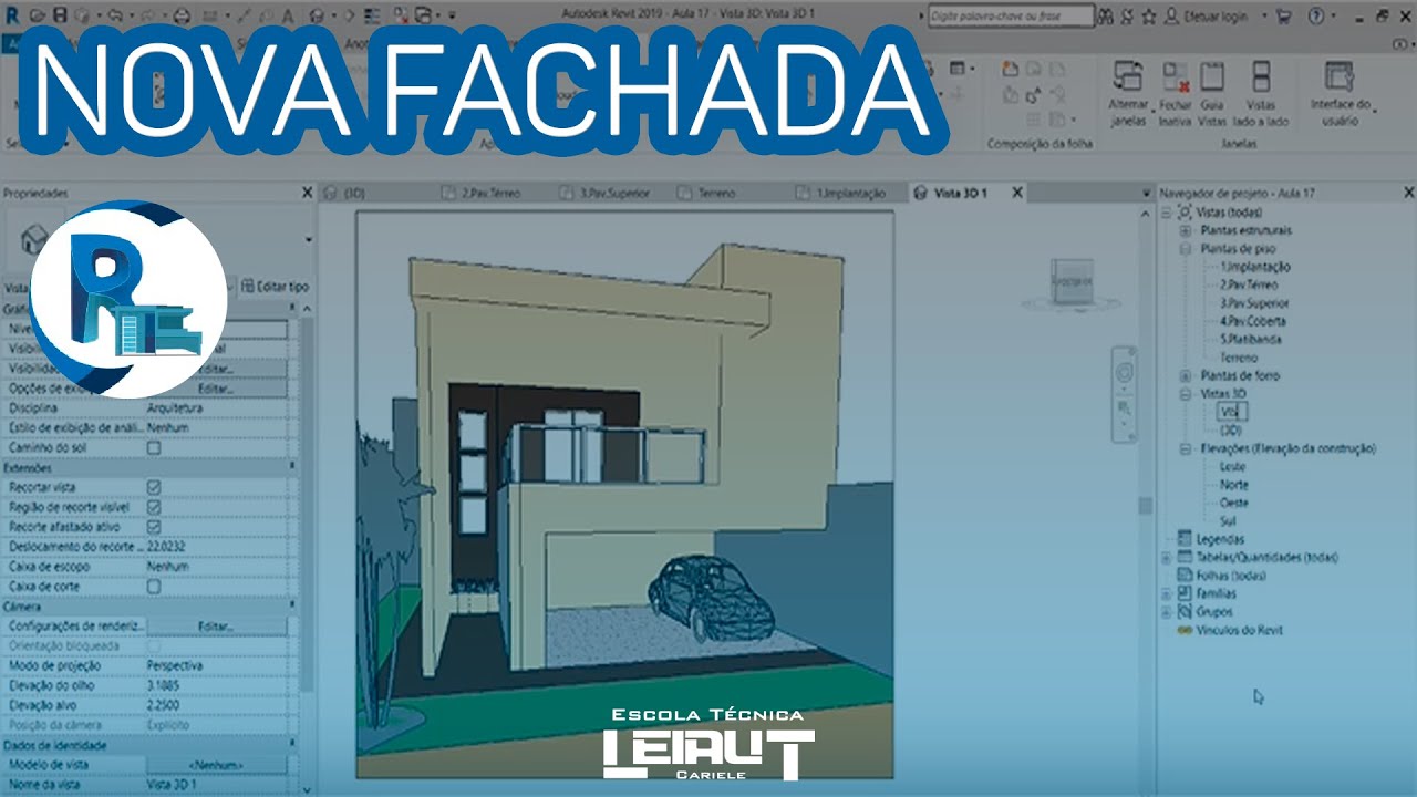 21 - Curso de Modelagem de Fachadas no Revit - Nova Fachada! - YouTube
