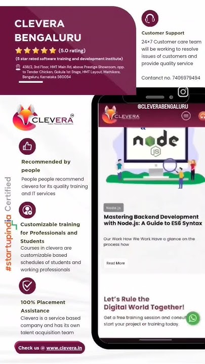 https://clevera.in/ for information about clevera's training and services click on mention link ...