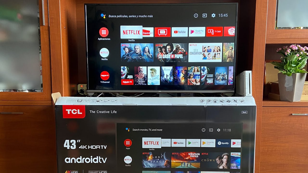 Televisión TCL 43ep64 unboxing + primeros pasos parte 1 - YouTube