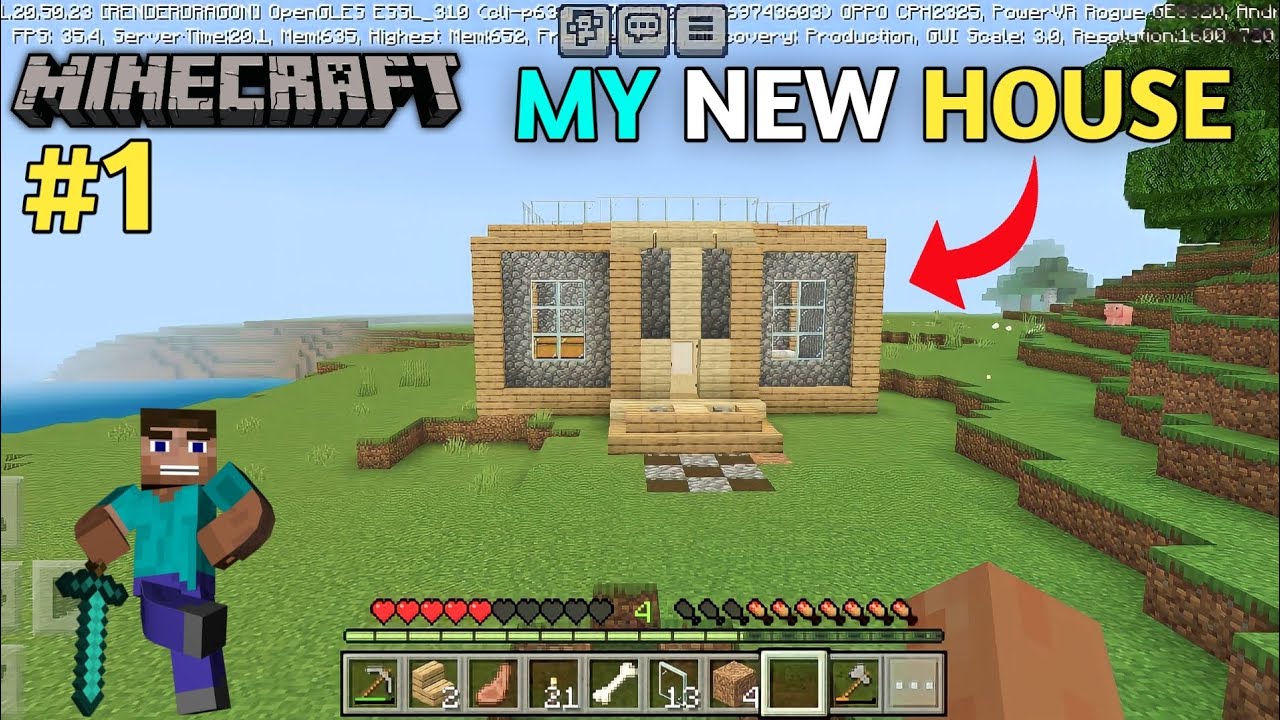 I Made my Beautiful House in MINECRAFT Gameplay#1 - YouTube